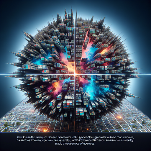 How to Use the Tekraja's Synonym Generator with Sentence Transformers ...